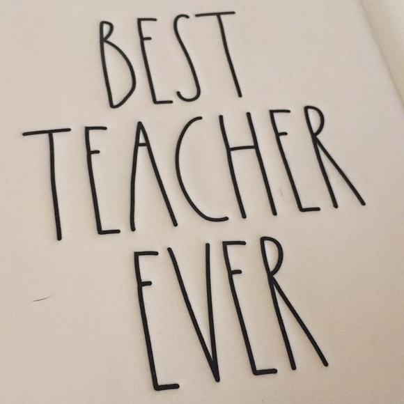 Rae Dunn | Accents | Rae Dunn Best Teacher Ever Ceramic Sign | Poshmark